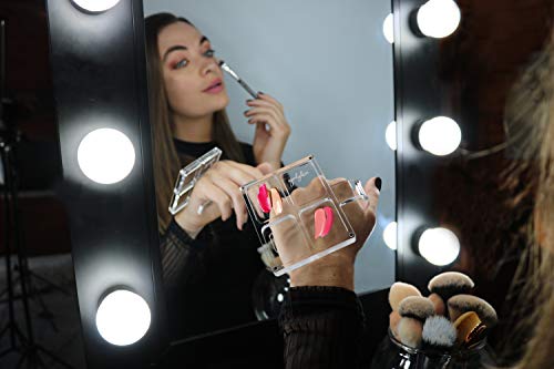 Hand Makeup Mixing Palette Makeup Lovers have been Searching for, with Lid, Great when applying makeup to others too, bye-bye Makeup Stains! 5 groves