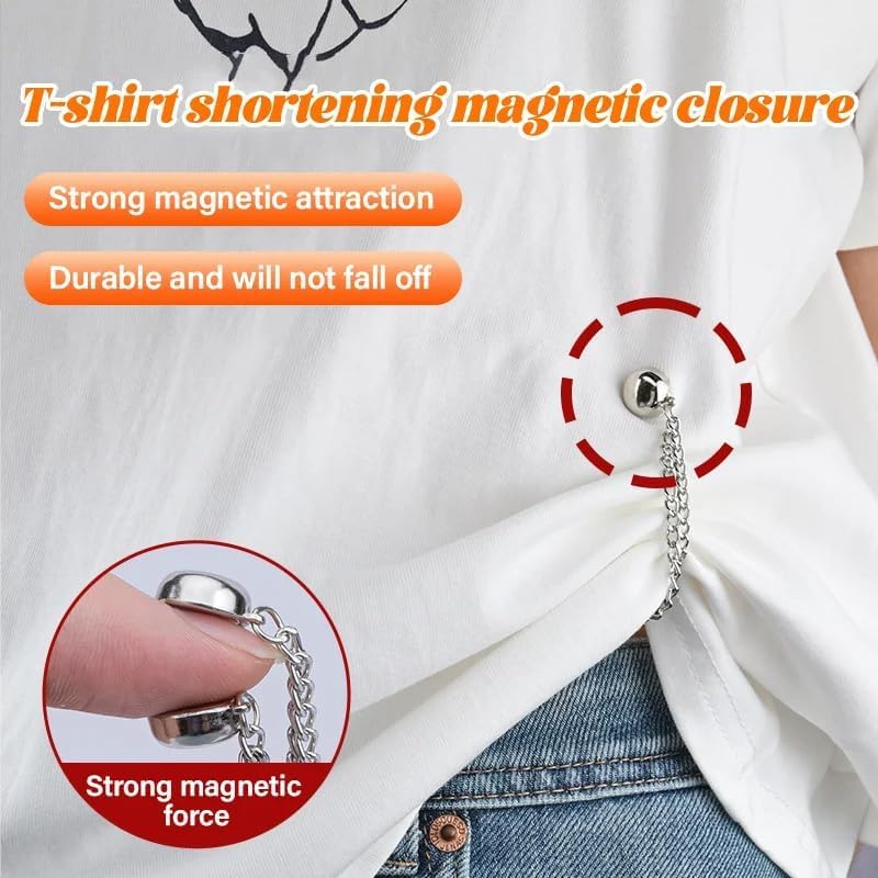 4 Pieces Multi-Purpose Magnetic Garment Clips, Most Magnetic Button Clips, Multi-Purpose Magnetic Garment Clips, Multi-Purpose Colourful Pinless Brooches for Shirts, Cardigans, Pants (Mix)