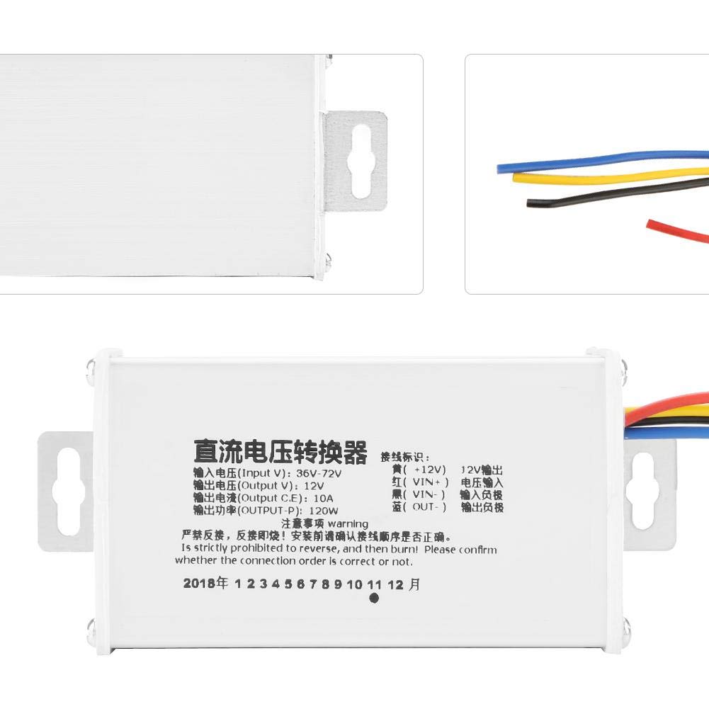 DC Converter, Step-Down Power Supply Module 36V-72V to 12V 10A 120W for 12V Electronic Devices