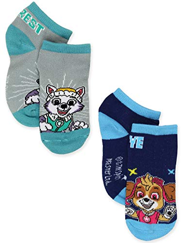Nickelodeon Paw Patrol Toddler Boys 6 Pack Quarter Style Socks Set (Small (Sock: 4-6), Multicolor)