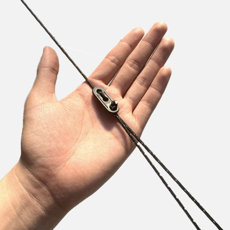 20PCS Plastic Cord Tensioners Rope Adjuster Tent Guyline Wind Rope Buckle Fastener Tightener for Outdoor Camping Hiking Picnic Backpacking