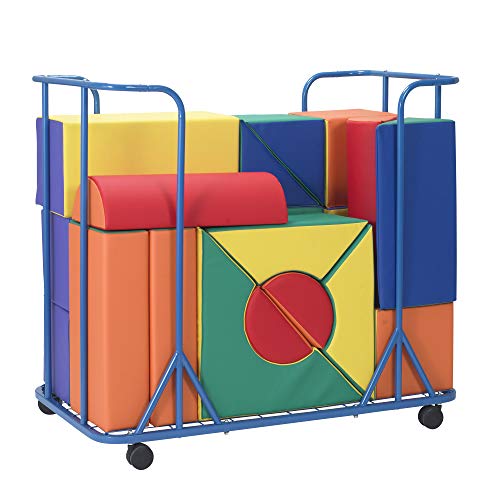 Childrenās Factory, Angeles Universal Cart, AFB7930, Mobile Nap Mats & Soft Play Equipment Storage, Daycare, Preschool, Nursery or Classroom Organizer