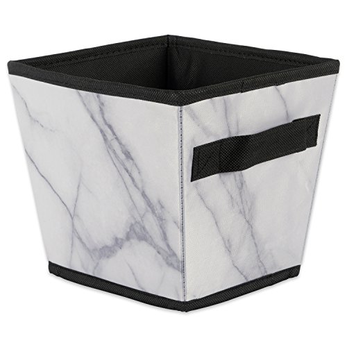 DII Laundry Storage Collection, Foldable Organizing Bin, White, Trapezoid Assorted Set