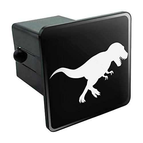 Dinosaur Tyrannosaurus Rex Black White Tow Trailer Hitch Cover Plug Insert 2"