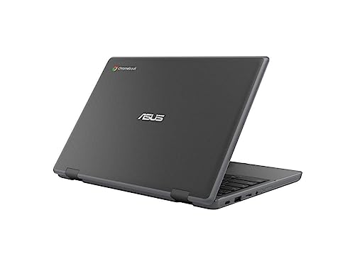 ASUS 11.6'' LCD HD(1366 x 768) Rugged Chromebook CR1 Intel Celeron N5100, 1.1 GHz, 8GB, 32GB eMMC, UHD Graphics, Chrome OS, Dark Gray, Webcam, Bluetooth, Wi-Fi 6 + Accessories