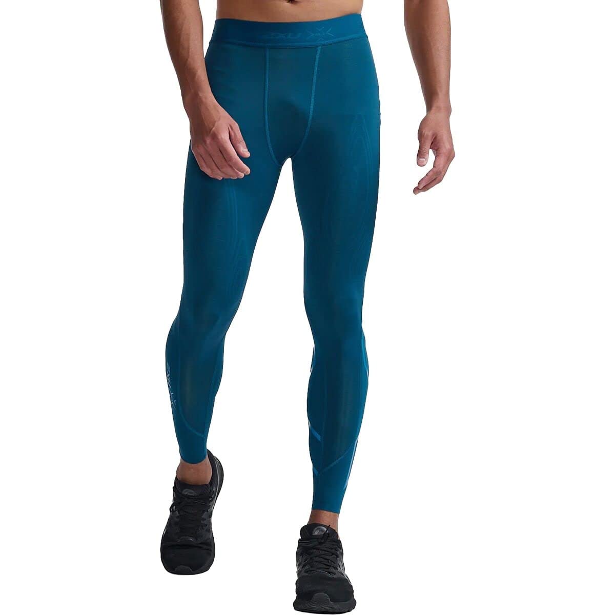 2XU Force Compression Tights, Dark Ocean/Celestial, X-Large