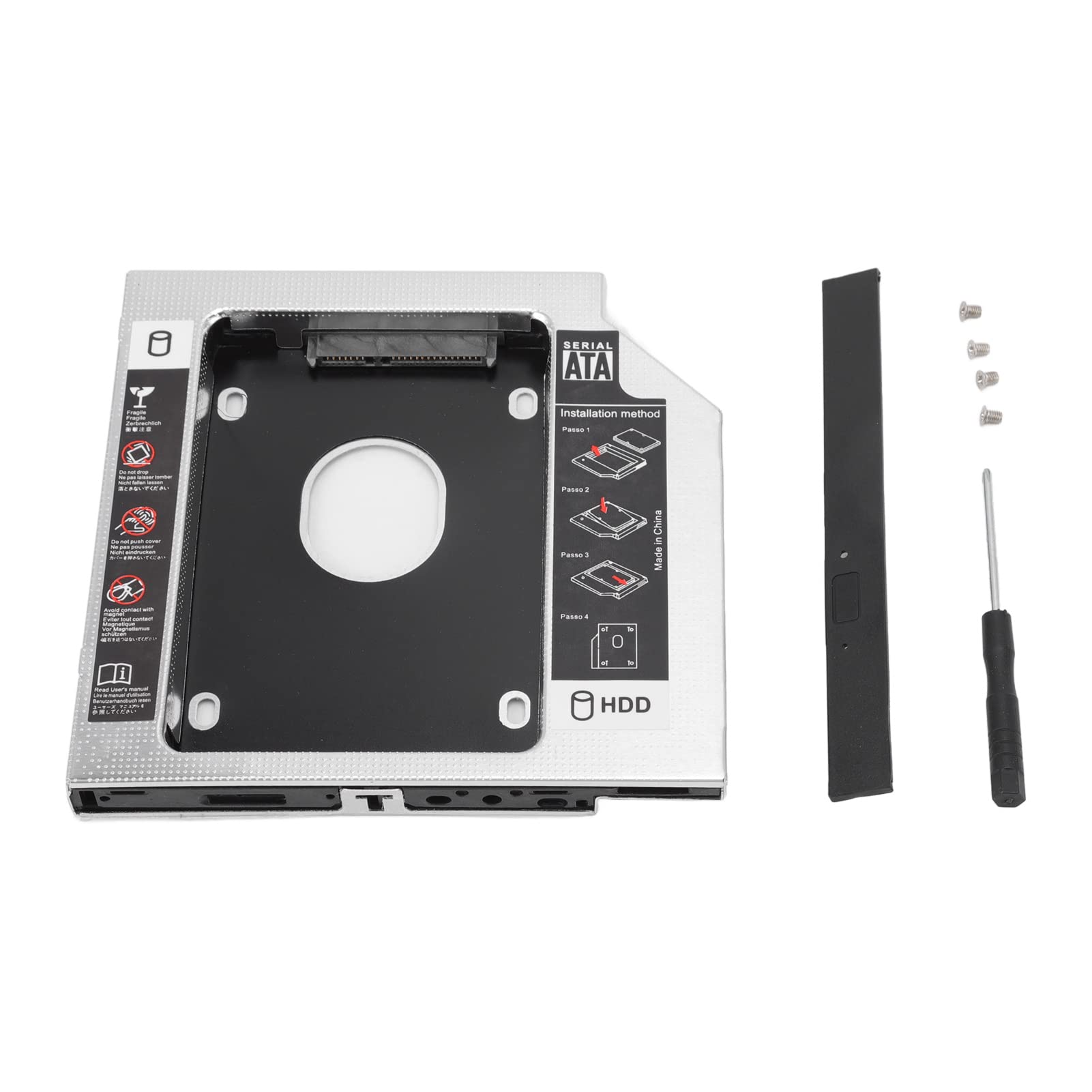 5 Hole to 2 Hard Drive Tray. HDD SSD Enclosure for Laptop