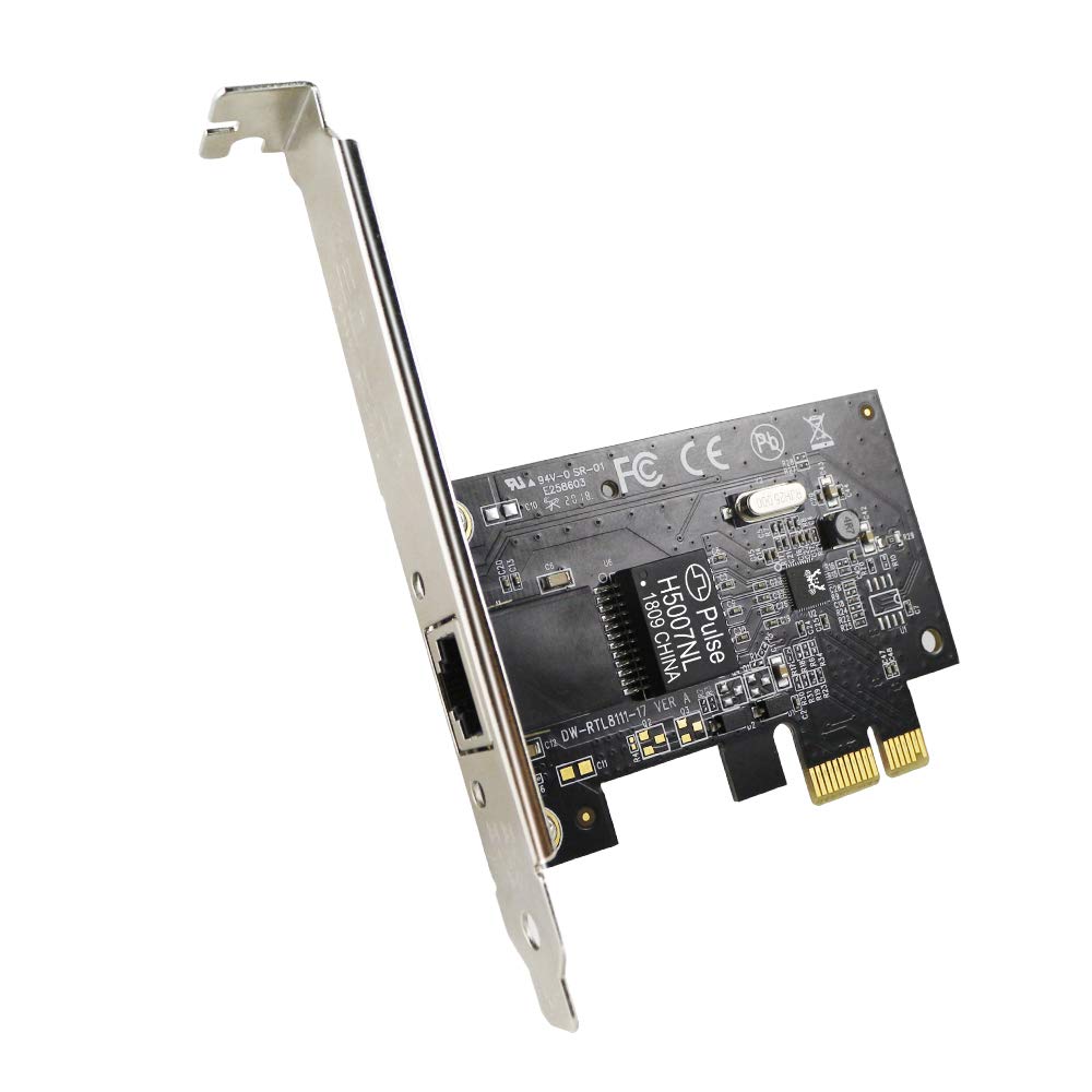 EDUP Gigabit Ethernet PCI Express PCI-E Network Card 10/100/1000Mbps RJ45 LAN Adapter Converter for Desktop PC, Model Number: EDUP-EP-9602