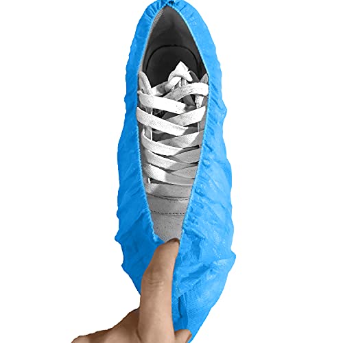 200 Packs Shoe Covers Disposable Non Slip, LyncMed Durable Shoe Cover Booties Covers (Large Size,Fit most of People))