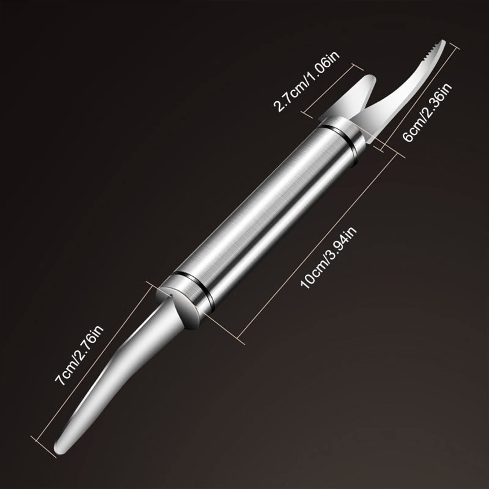 5 in 1 Multifunctional Shrimp Line Fish Maw Knife, 304 Stainless Steel Shrimp Peeler, Fish Scale Remover for Kitchen