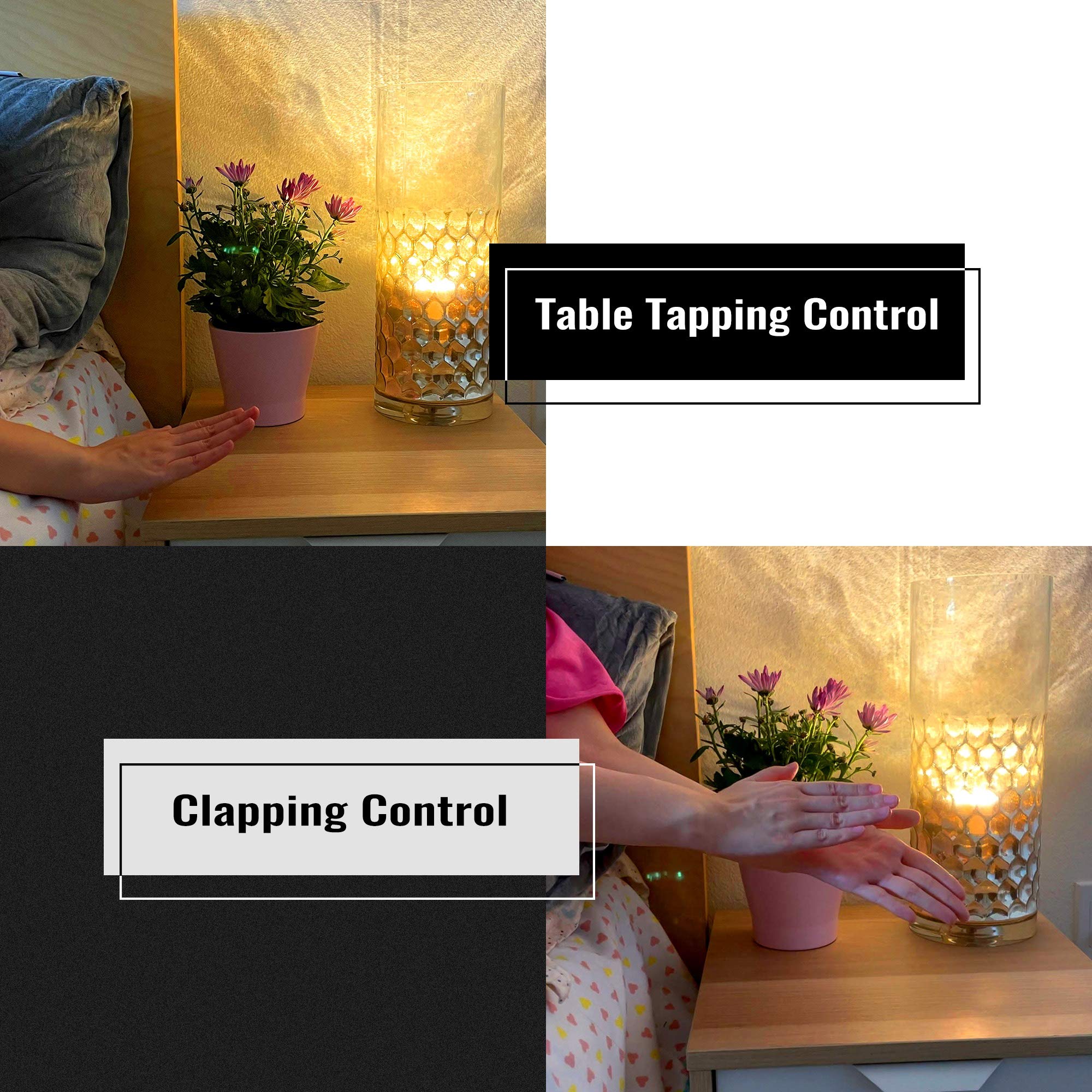 3 Claps ON/Off Remote Sound Control LED Light Bulb Perfect for Bedroom Table Lamp Upgrade, Sound Activated ON/Off Solution, Clap Detection, Smart Home, As Seen On TV, Soft White, 8-Watt