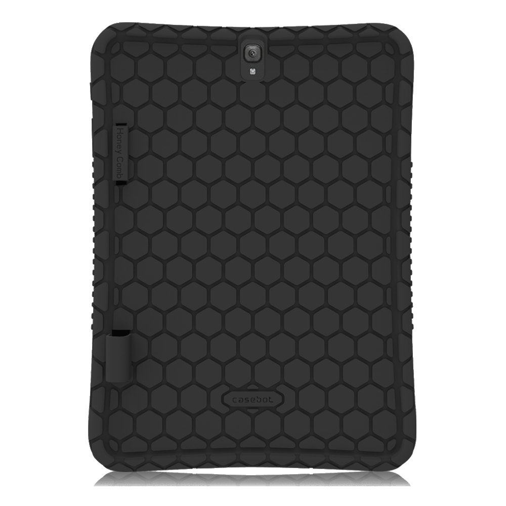 Fintie Silicone Case for Samsung Galaxy Tab S3 9.7, Light Weight Shock Proof Cover with S Pen Holder [Anti Slip] [Kids Friendly] for Tab S3 9.7 (SM-T820/T825/T827) 2017 Release, Black