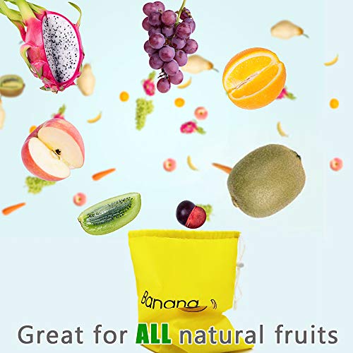 DE Reusable Produce Bags ,Includes Banana Bag and Lettuce Bag,Keep it Longer Up To 2 Weeks Stop Food Waste
