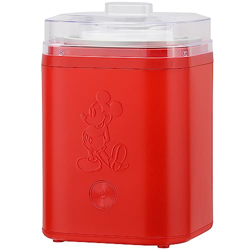 Disney Mickey Mouse 2 Quart Electric Ice Cream Maker, Red, DCM-800RD