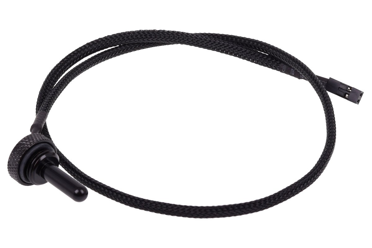 Alphacool 17365 Eiszapfen Temperature Sensor Plug G1/4 - Deep Black Water Cooling Monitoring