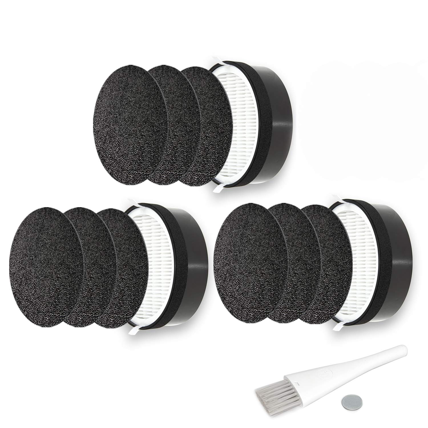 3 Pack Replacement Air Purifier Filter Compatible with Levoit LV-H132,LV-H13-RF