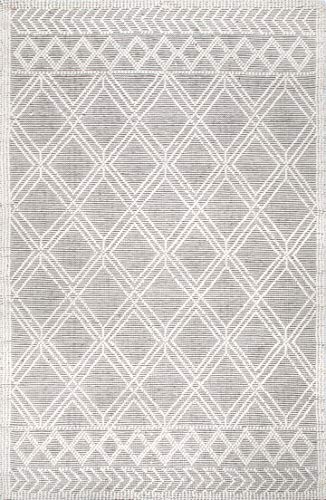 nuLOOM Natti Contemporary Trellis Area Rug, 7' 6" x 9' 6", Beige