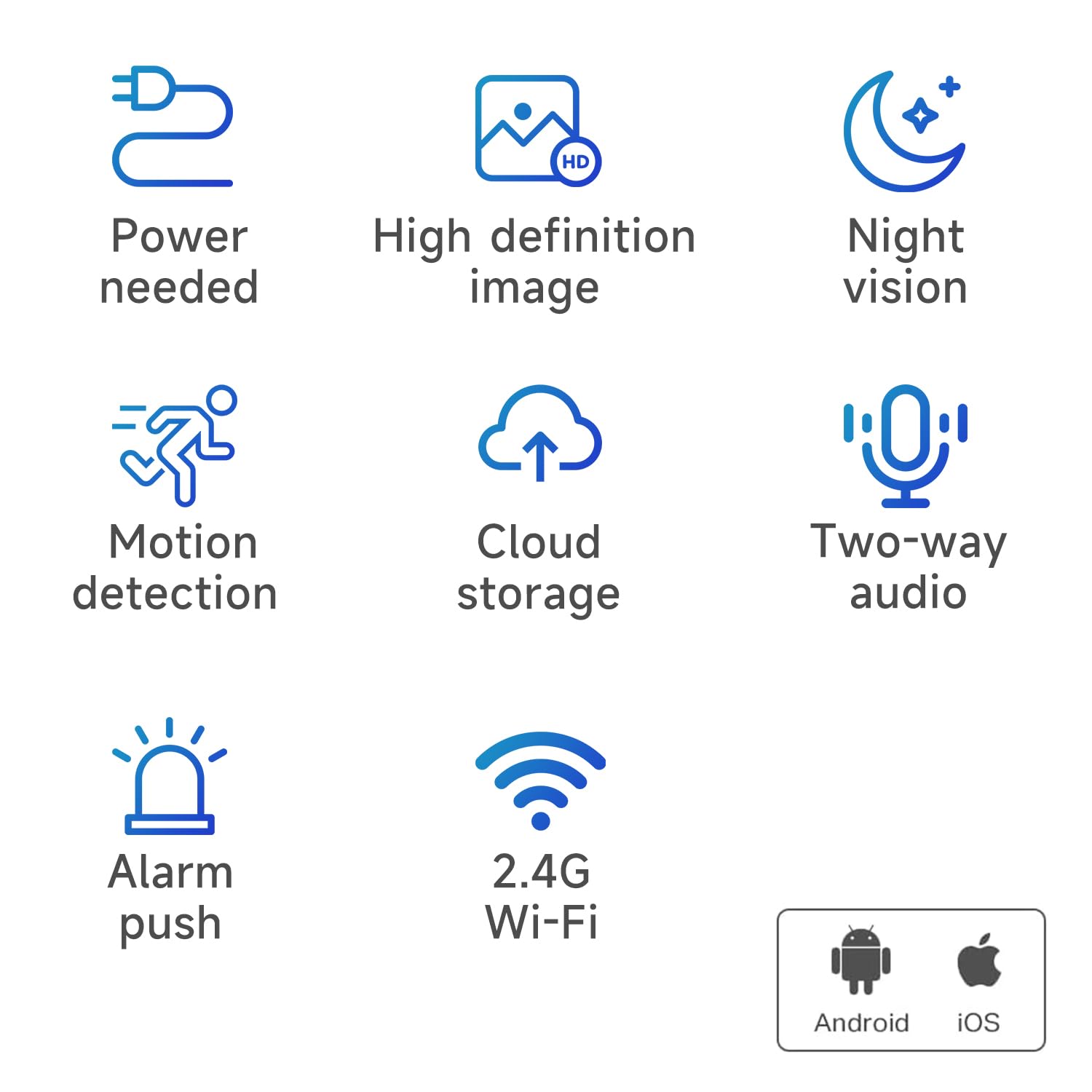 2K Light Bulb Security Camera - 2.4Ghz WiFi Light Bulb Camera for Home Security, Smart Light Bulb Camera, Color Night Vision, Motion Detection, Cloud Storage (2PCS)