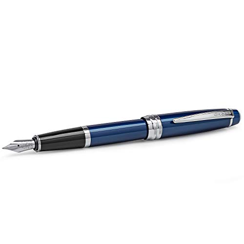 Cross Bailey Blue Lacquer Fountain Pen with 6 Refill Gift Box