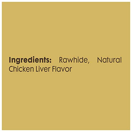 Better Belly Chicken Liver Small Rawhide Rolls, 20-Count