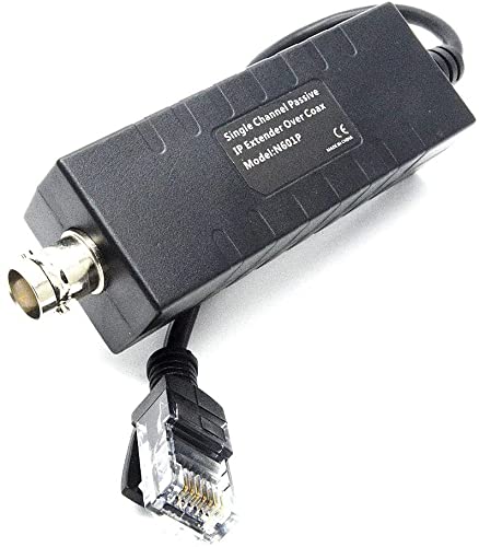 BeElion Single Channel Pair Passive IP Extender Over Coax Cable Transmitter