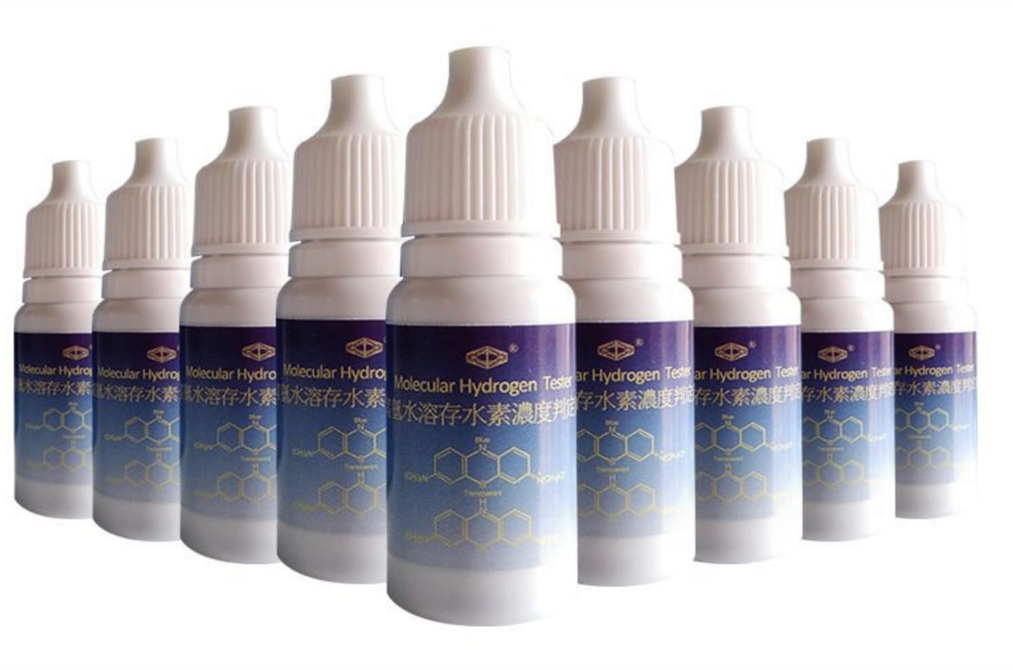 5 Pack Dissolved Hydrogen Test Reagent Measuring Molecular Hydrogen Concentration in Water Blue Drops for Hydrogen Water Generator Bottle Hydrogen Machine(5 Pack of 3ml)