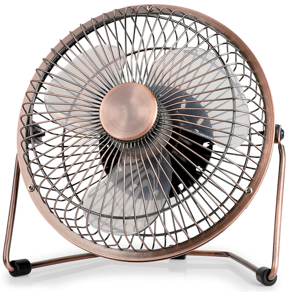 ALPIAZ 6 Inch Blade Desktop USB Fan, USB Powered, Personal Table Fan, Mini Cooling Fan, Small Desk Fan