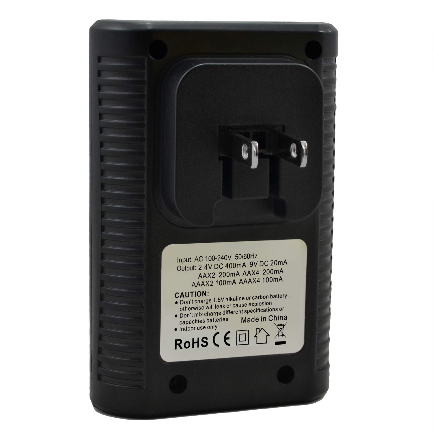 Acuvar 3 in 1 Battery Charger for Double AA, Triple AAA and 9V Batteries