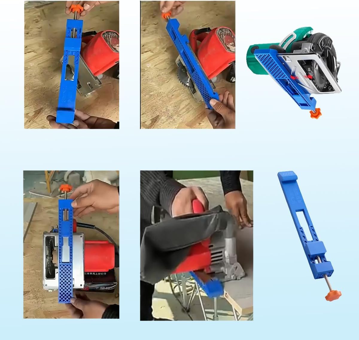 Adjustable Cutting Machine Base Guide, Electric Circular Saw Milling Positioning Clamp, Precision Wood Cutting Guide, Woodworking Tools, Specially Designed for Precision Cutting and Milling Tasks (1)