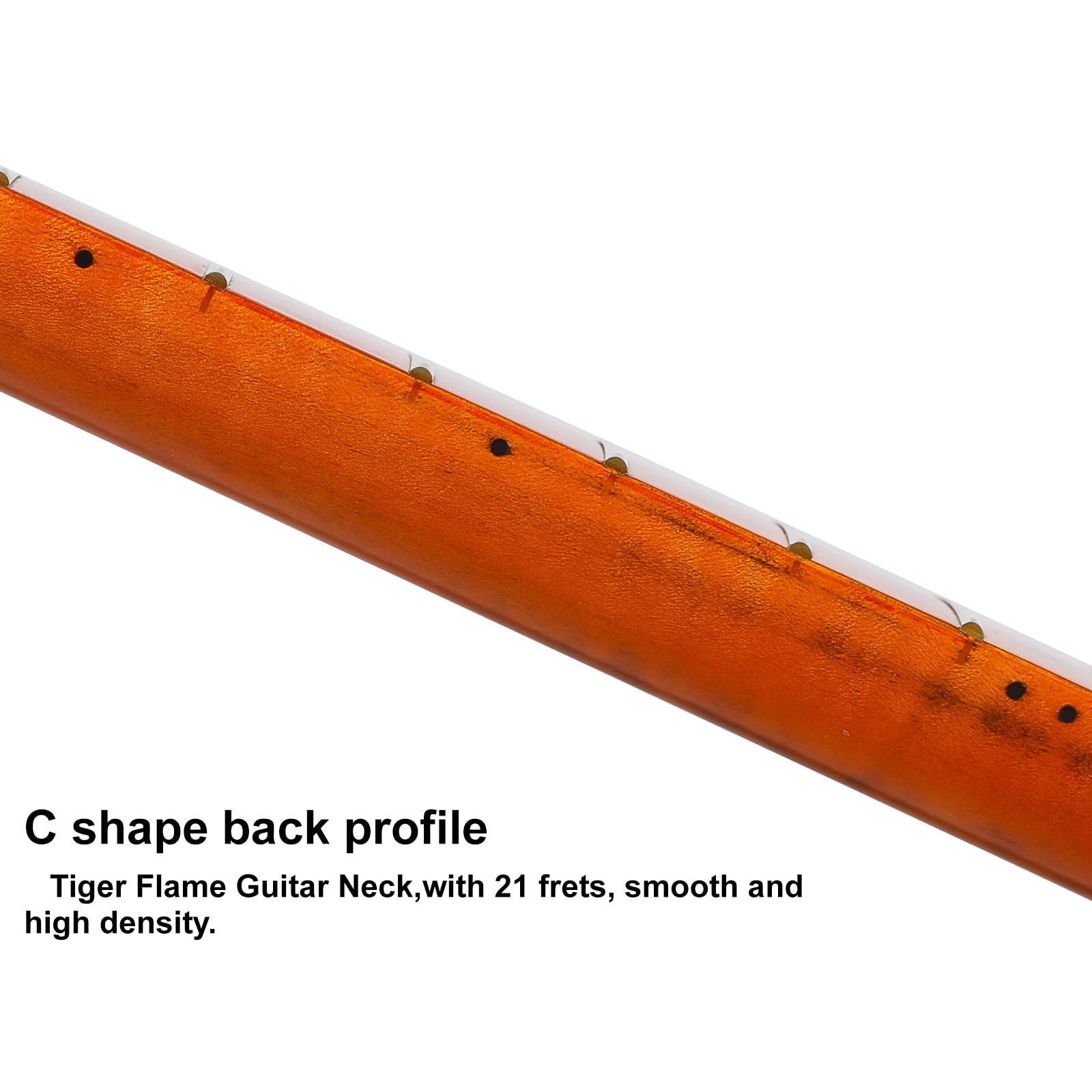 21 Fret Guitar Neck Maple Fretboard Guitar Neck for ST Style Guitar DIY Parts Replacement