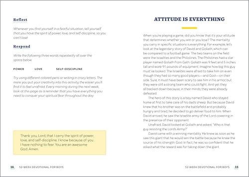 52-Week Devotional for Boys: Prayers for Growth and Inspiration