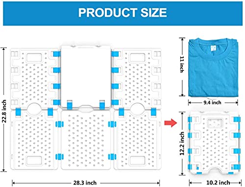 BoxLegend v4 Shirt Folding Board t Shirts Clothes Folder Durable Plastic Laundry folders Folding Boards