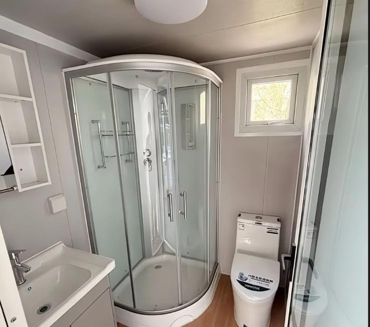 40 ft Mobile Home, Expandable Container House, 3 Bedrooms, One Living Room, One Kitchen, One Bathroom, 12KW Power Consumption Custom Design Container Mobile House Extendable Container House