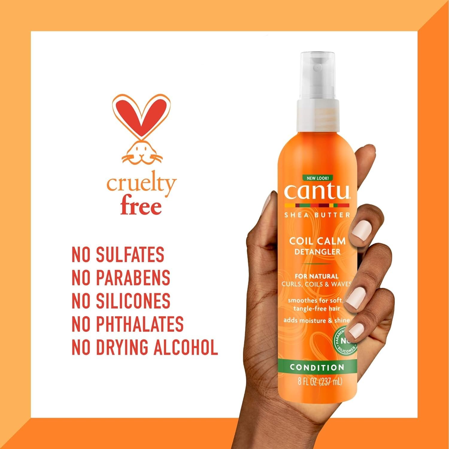 Cantu Coil Calm Detangler, 8 Fluid Ounce (Pack of 2)