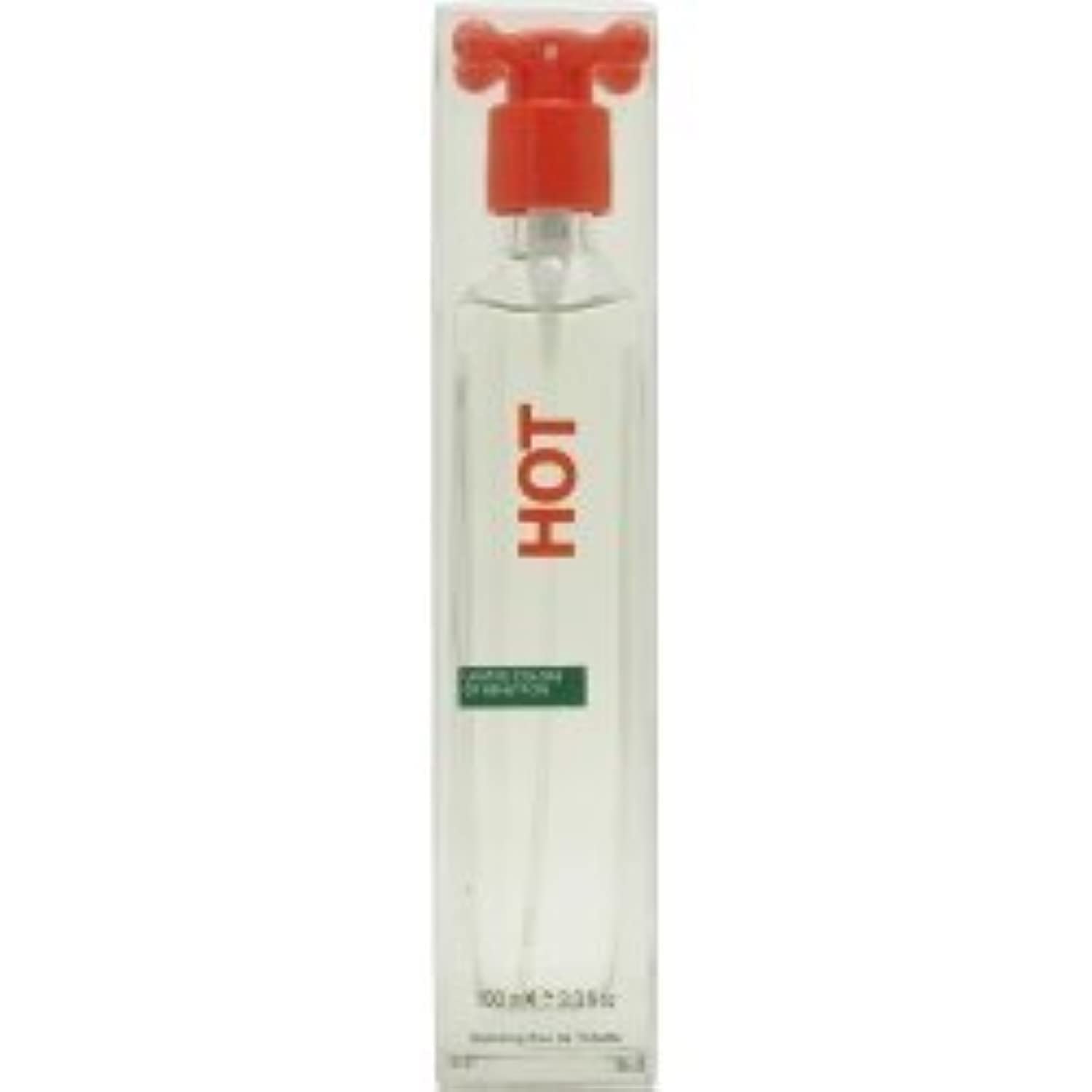 Benetton Hot Eau de Toilette Spray for Women, 3.3 oz