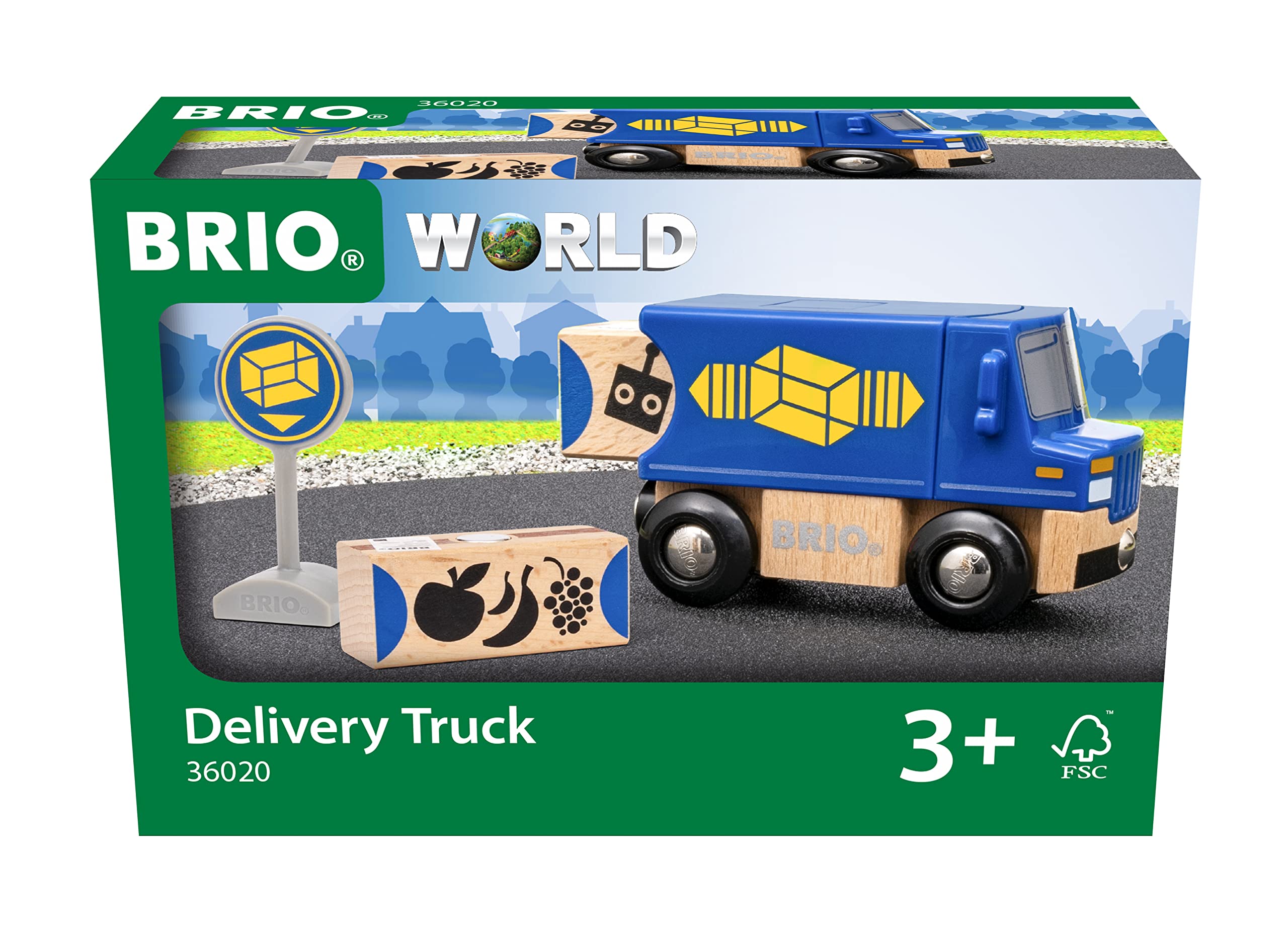BRIO World – 36020 Delivery Truck | Train Set Accessory Toy for Kids Age 3 Years and Up