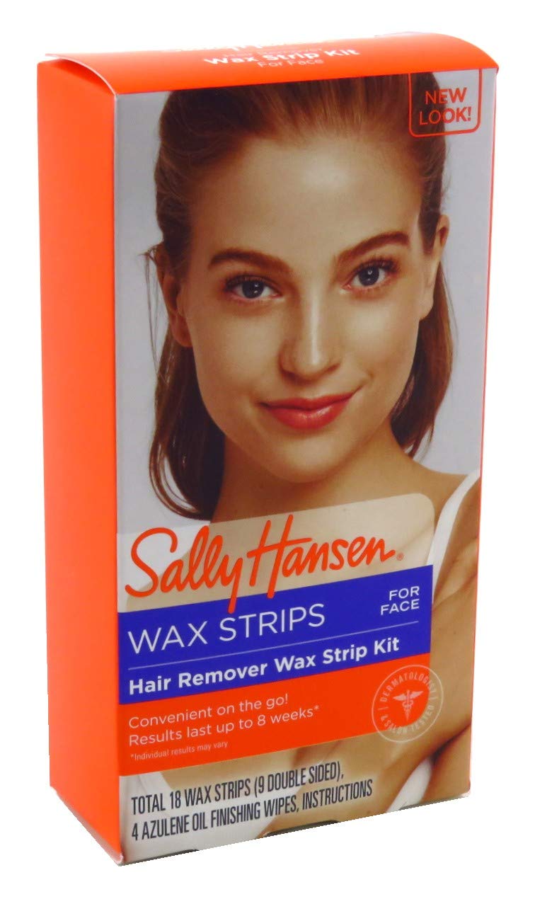 Sally Hansen Hair Remover For Face Wax Strip Kit