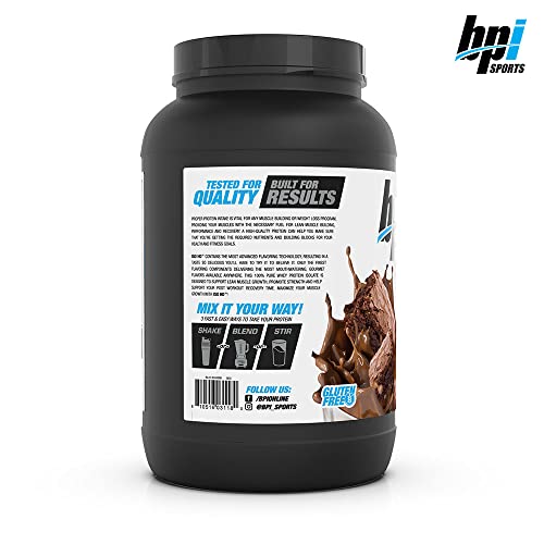 BPI Sports Iso Hd – 100% Whey Protein isolates – Muscle Growth, Recovery, Weight Loss, Meal Replacement – Low Carb, Low Calorie – for Men & Women – Chocolate Brownie – 1.6 Lb