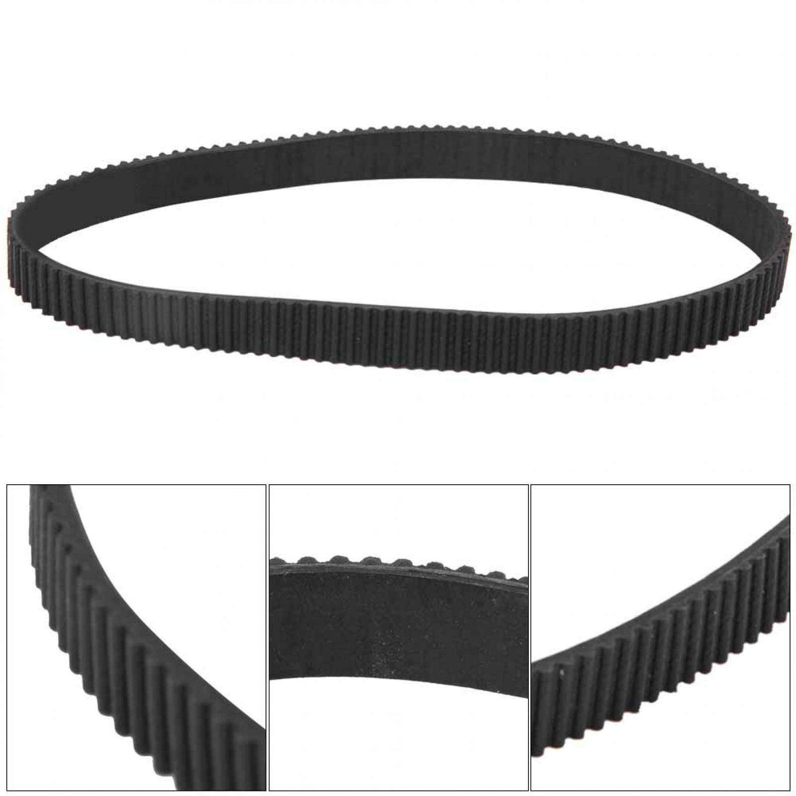 SALUTUYA Electric Scooter Driving Belt, Driving Belt, Lightweight Rubber Driving Belt for Small E Electric Scooter Motor Black