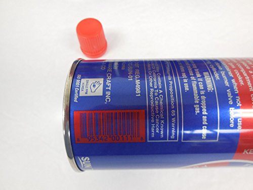 3 Pack Butane Refill Fuel Gas Can Cartridge for Portable Stove Gas Range 8oz