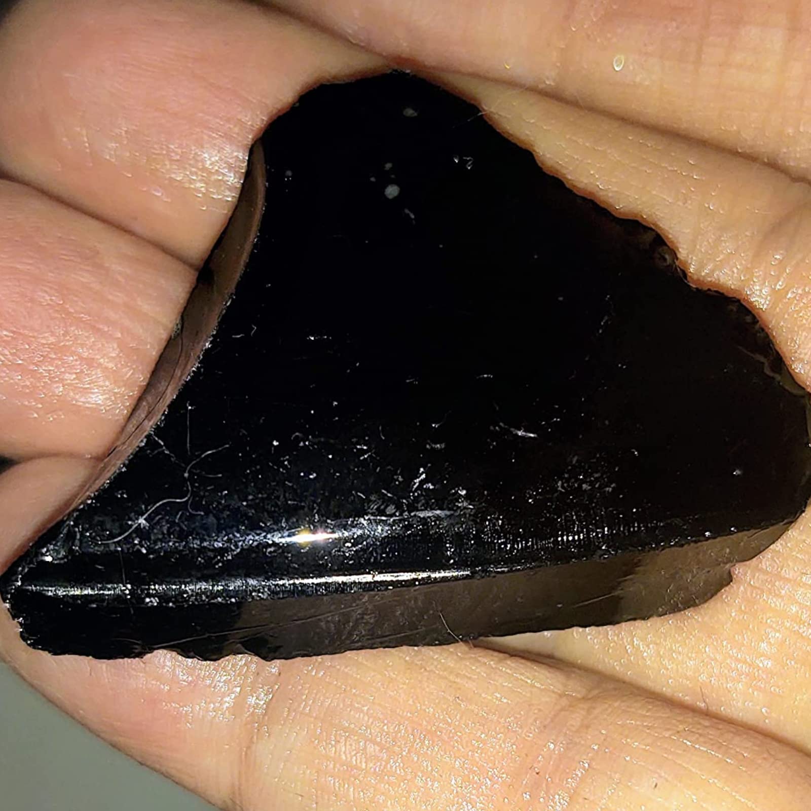 1lb Bulk Raw Black Obsidian Stones - Large 1" Natural Rough Stones for Tumbling, Cabbing, Fountain Rocks, Decoration, Polishing, Wire Wrapping, Wicca & Reiki
