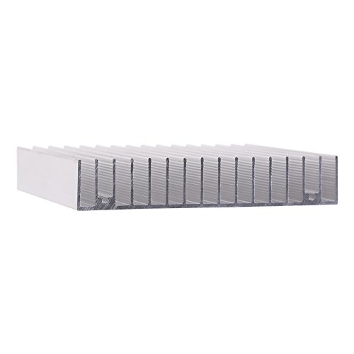 Aluminum Heat Sink Heatsink Module Cooler Cooling for Transistor Semiconductor Devices with 16 pcs Fins for Led Amplifier Transistor 3.93"(L) x 3.93"(W) x 0.7"(H) /100mm(L) x 100mm(W) x 18mm(H)