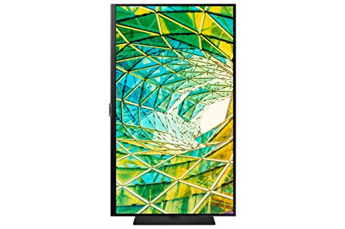 SAMSUNG 32 Inch 4K UHD, Computer, Vertical, HDMI Monitor, USB Port, HDR10 (1 Billion Colors), TUV-Certified Intelligent Eye Care, S80A (LS32A804NMNXGO),Black