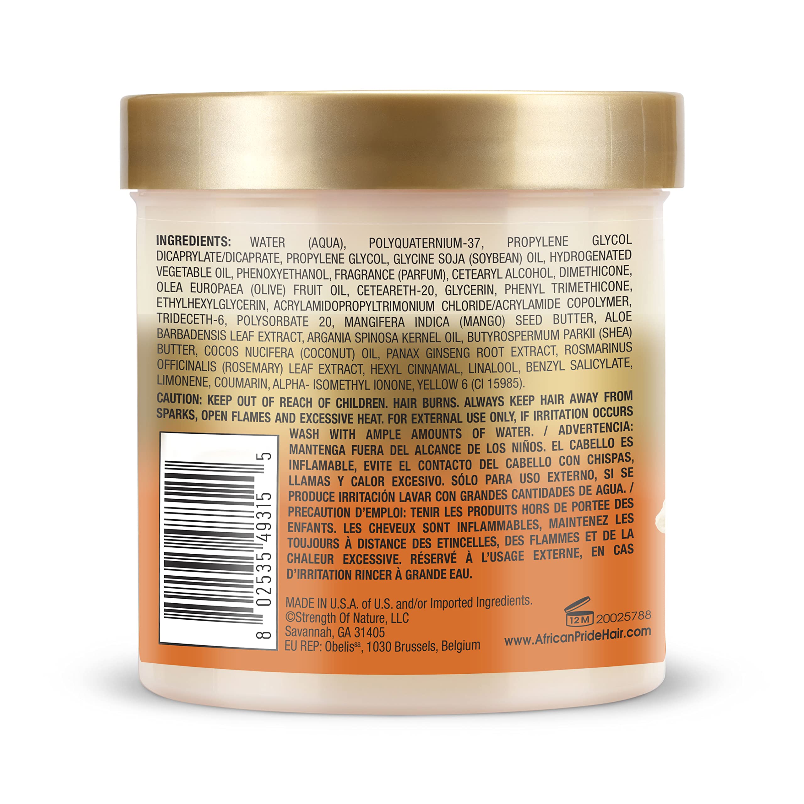 African Pride Shea Miracle Leave In Conditioner - Contains Shea & African Mango Butter to Smooth Curls, Coils & Waves, Nourishes Hair, 15 oz
