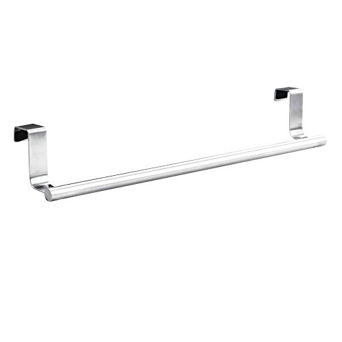 Booluee Stainless Steel Over The Cabinet Door Towel Bar Towel Holder Rack for Kitchen Bathroom Cabinet Cupboard Doors (Small)