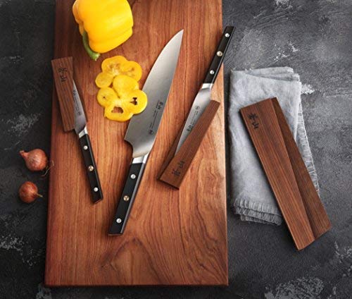 Cangshan TC Series 1021196 Swedish 14C28N Steel Forged 3-Piece Starter Knife Set with Wood Sheaths