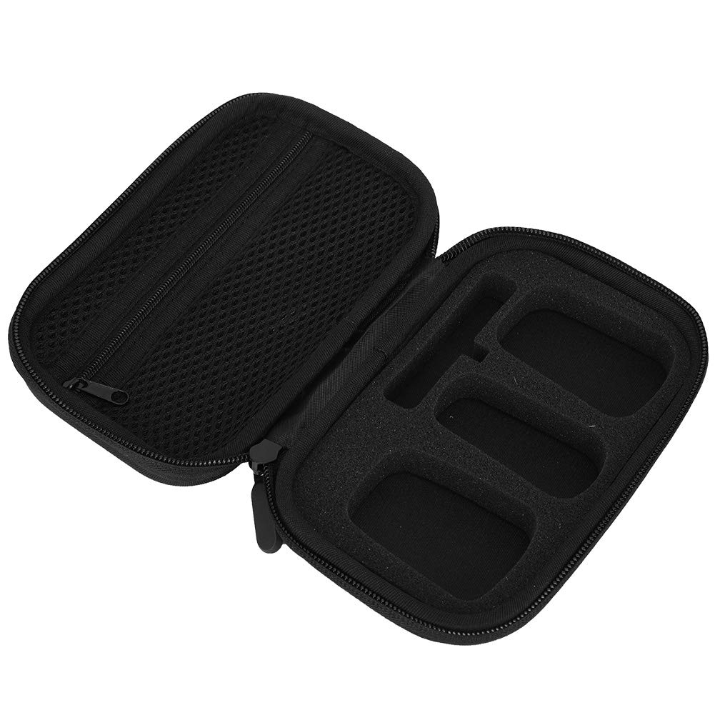 Akozon Microphone Storage Bag Hard Carrying Travel Case Portable Hard Protective Case Storage Bag for Blink 500 B2 Wireless Microphone Black for lavalier Carry case saramonic Blink 500 b2
