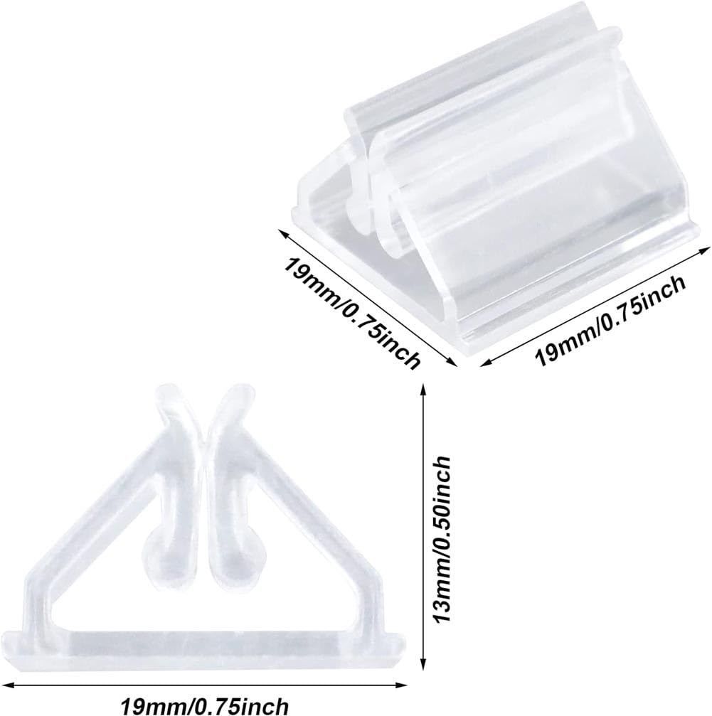 24 PCS Acrylic Name Card Stands Clear Name Card Stands, riangle Playing Card Holders, Small Card Clips, Display Stand,Game Piece Holders Board for Cards, Photos, Memos, Pictures Display (Transparent)