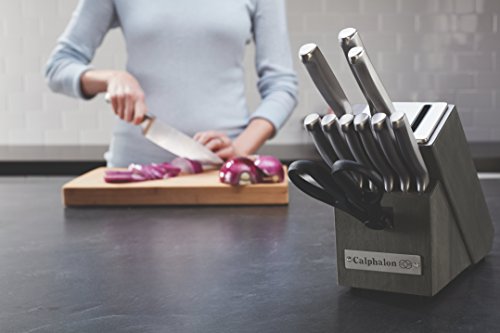 Calphalon 2017943 Stainless Steel 12 Piece Cutlery Block Set, Silver