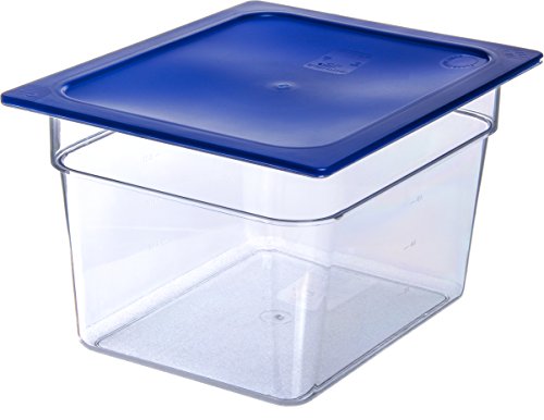 Carlisle FoodService Products 10223B07 StorPlus Half Size Food Pan, Polycarbonate, 8" Deep, Clear